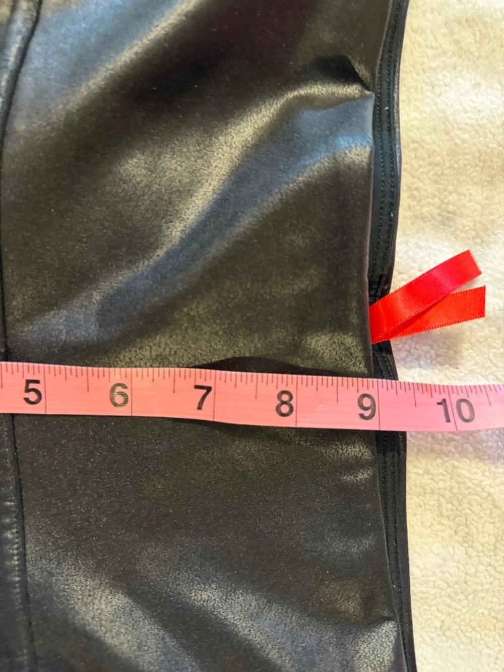 SPANX | Pants & Jumpsuits | Spanx Faux Leather Legging Sz M Punk Rock ...